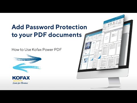 How to Password Protect PDFs using Kofax Power PDF – CLA & CWJC