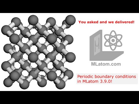 Finally! Periodic boundary conditions in MLatom – MLatom
