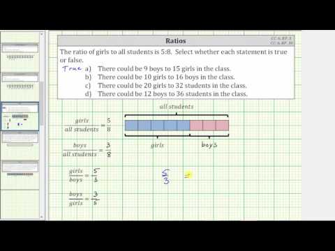 Use a Ratio and Tape (Bar) Diagram to Determine if Ratios are ...