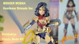 Wonder Woman Humikane Shimada Ver. Plastic Model Kit | ASMR Unbox & Full Build Up