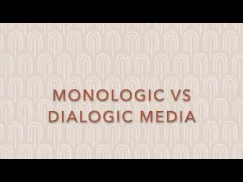 Monologic vs Dialogic Media. – Charlie Taylor