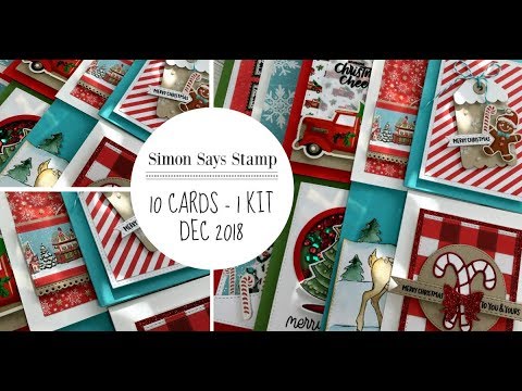 10 Cards – 1 Kit Simon Says Stamp Dec 2018 Card Kit | Cards and Coffee Time