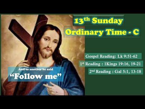 13th Sunday in Ordinary Time (Holy Mass Readings- Year C, Voice Overlay) – Bible Reading Marathon