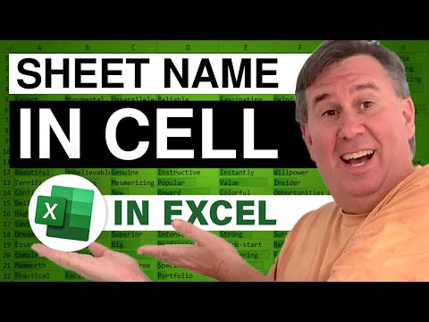 Learn Excel 2010 – “Worksheet Name in Cell”: Podcast #1490 | Learn Excel from MrExcel
