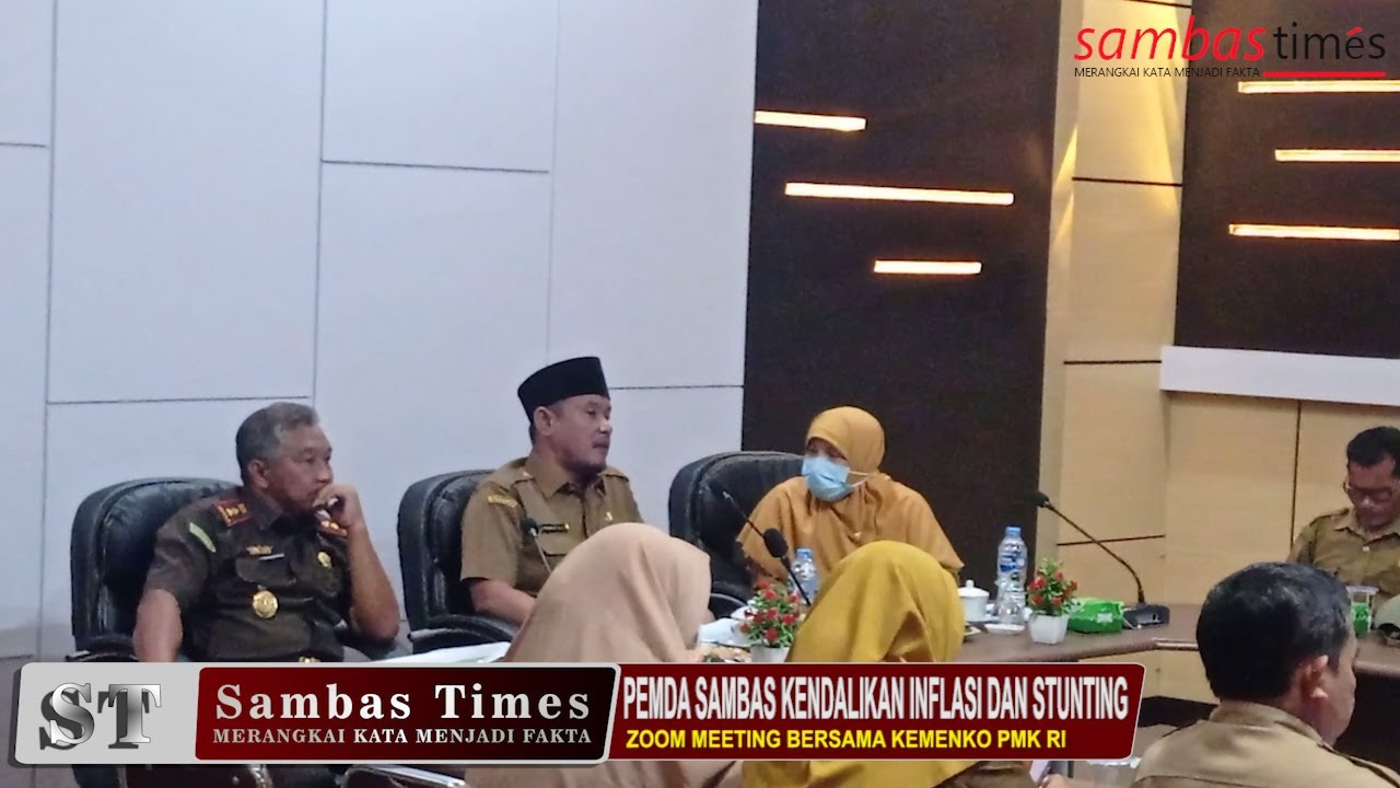 Wabup Sampaikan Pengembangan Inflasi dan Stunting Kabupaten Sambas - sambas times