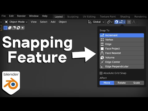 Ryan King Art: How to use Blender’s snapping tool – Life and Biology