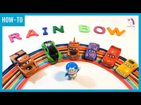 How To Make A Rainbow With Play Doh | Playdough Rainbow Number One ...