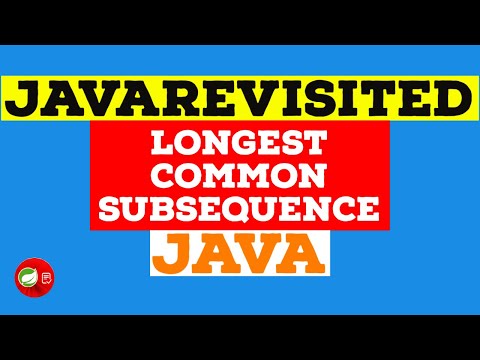 Longest Common Subsequence Problem in Java [ Solved ]. | Java Prorgram Examples