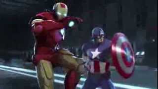 Iron Man and Captain America Heroes United - Clip (2014)