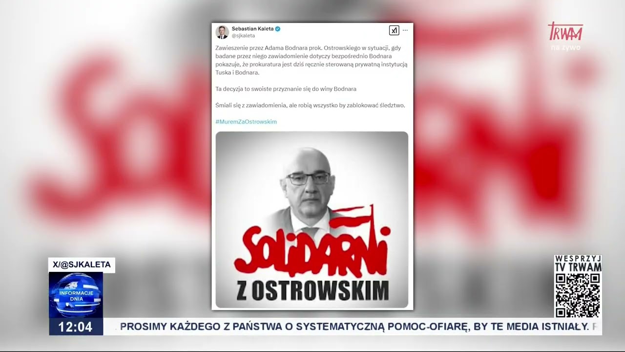 Prokurator Michał Ostrowski został zawieszony na pół roku przez Prokuratora Generalnego. Adam ...