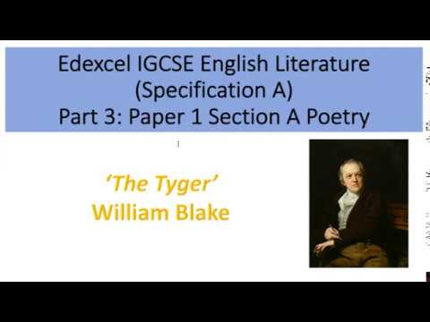 ‘The Tyger’ by William Blake – Awaken English
