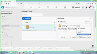 Facebook: how to edit scheduled posts on Facebook