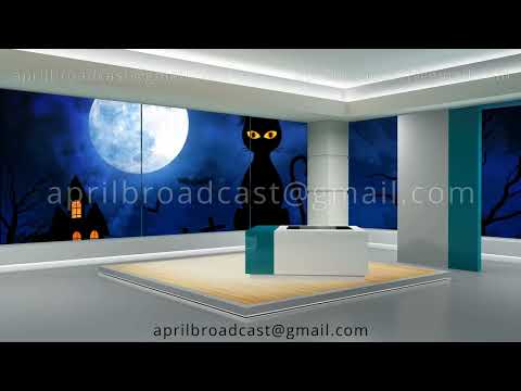 Halloween Set 18 – Virtual Green Screen Background Loop – virtualsetdesigns