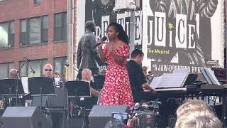 Wicked’s Brittney Johnson performs at Curtain Up