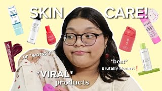 *BRUTALLY* reviewing *VIRAL* Skincare products ???? So you know what to buy and what not! ????