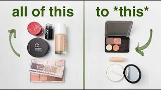 I made a mini makeup palette for trips (and you can too)