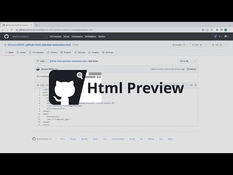 GitHub - dohyeon5626/github-html-preview-extension: Github Html Preview Extension In Chrome