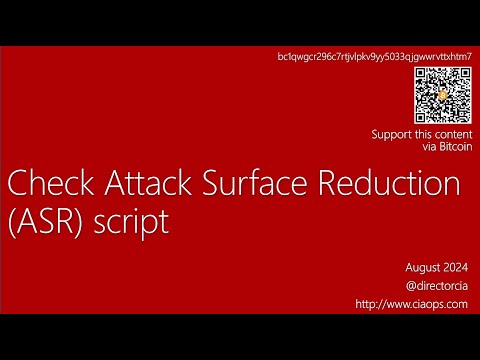 Check Windows Attack Surface Reduction (ASR) enablement – CIAOPS