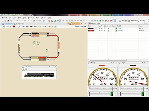 Traincontroller 35: Fast Train Overtakes Slow Train | rudysmodelrailway