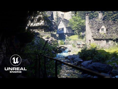 Unreal Engine 5 Environment Art "Cliffwood Village" – pIXELsHAM