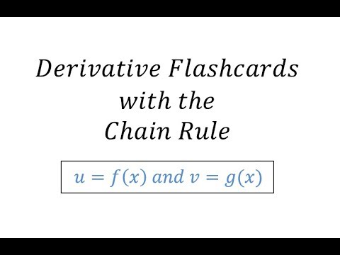 Derivative Flashcards With The Chain Rule | Math Help from Arithmetic ...