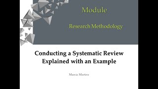 RM(2)-A sample of systematic Literature Review