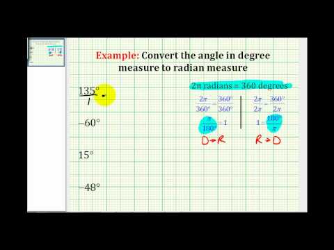 Examples: Converting Angles in Degree Measure to Radian Measure | Math Help from Arithmetic ...