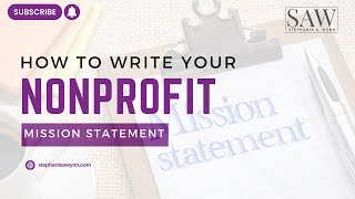 How To Write Your Nonprofit Mission Statement