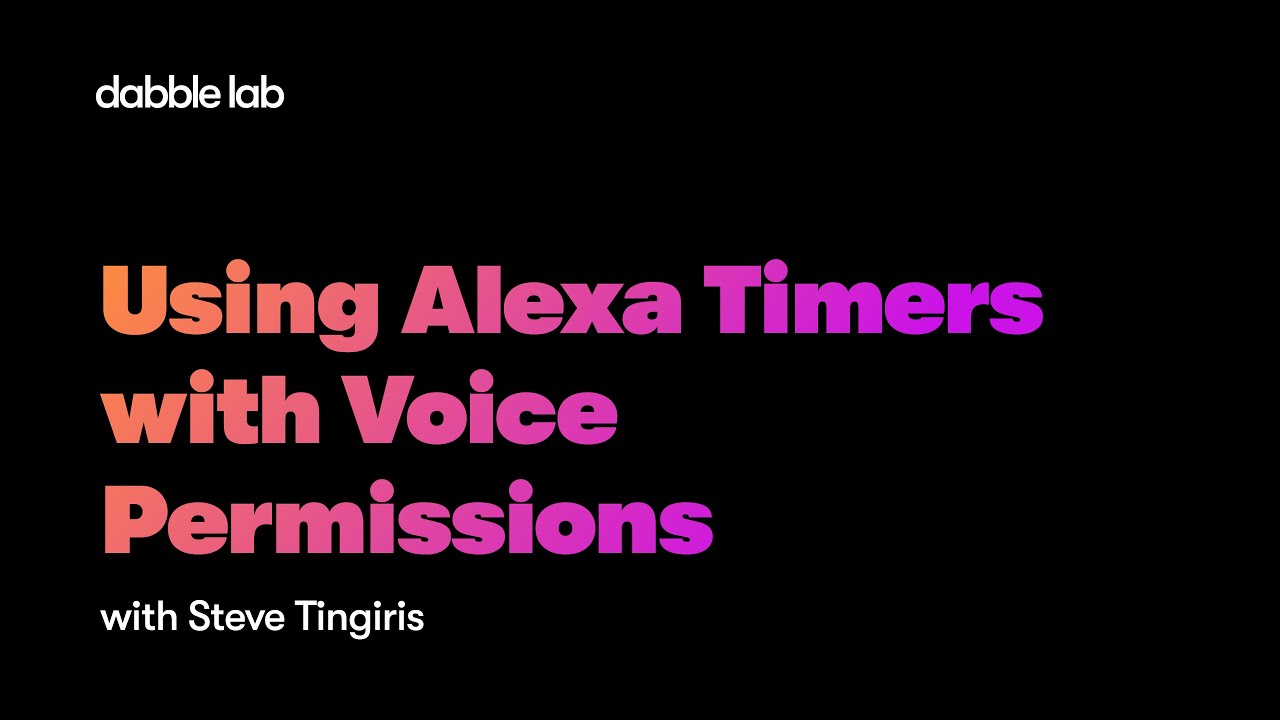 GitHub - dabblelab/19-alexa-timers-example-skill