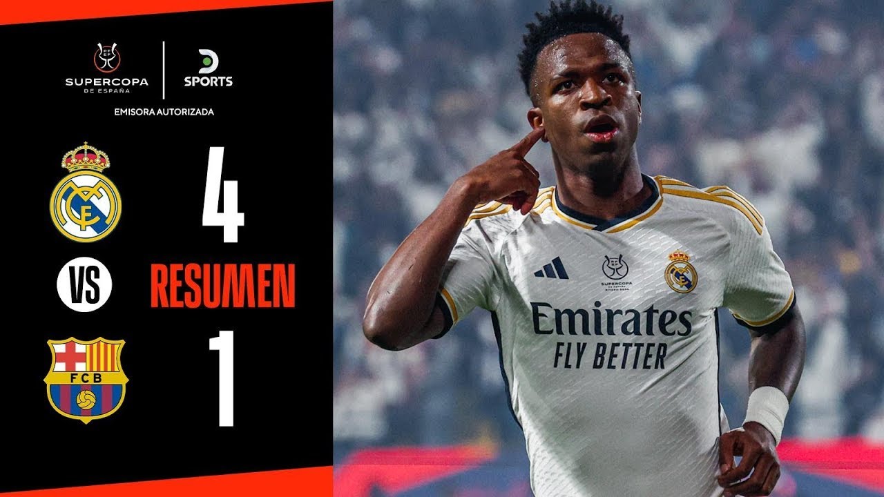 Real Madrid goleó a Barcelona y se consagró campeón de la Supercopa de España | Pablo Layús