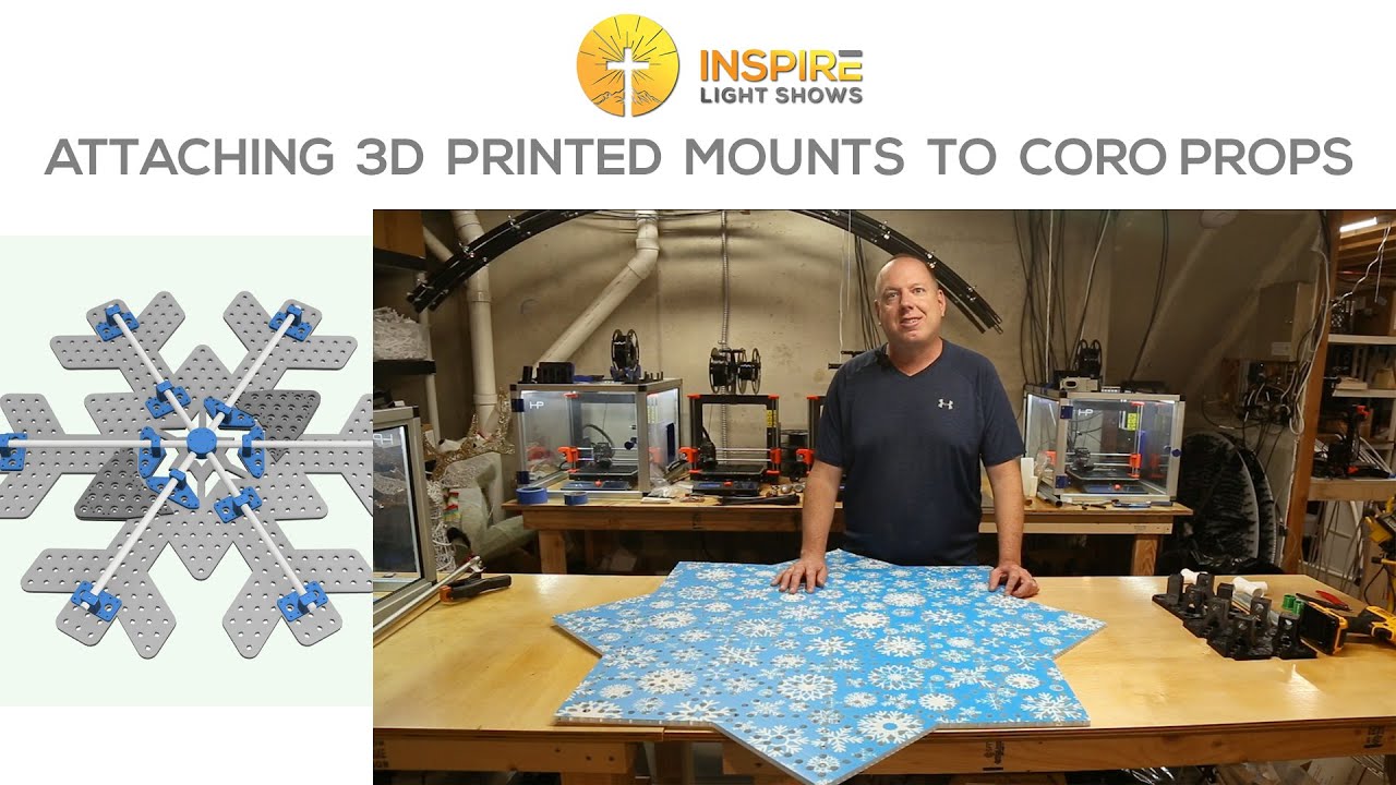 Attaching Mounts to Coro Props – Inspire Light Shows