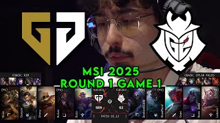 GEN vs G2竞技_MSI 2025 英雄联盟lol 02.07.2025 赛事