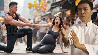惡霸街頭欺負懷孕婦女,功夫小子暴怒出擊,秒殺全場 # Kung Fu # 中國功夫 # 動作片# 中華英雄之中華傲訣