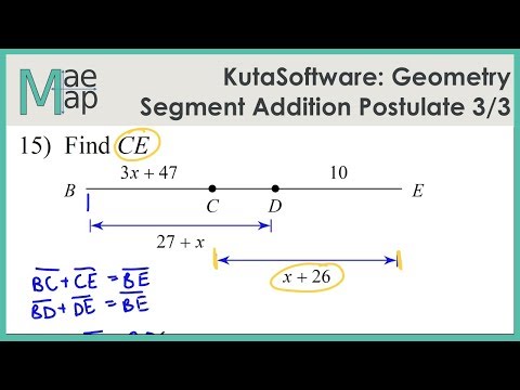 Segment Addition Postulate Part 3 – Easy Peasy All-in-One High School
