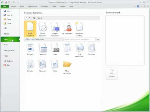Understanding Backstage View in Excel 2010 – DeVore Tech Today