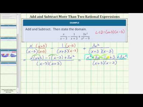 Add and Subtract Rational Expressions with UnLike Denominators – 3 ...