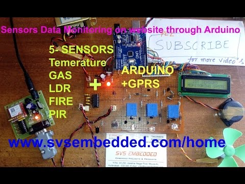 Sensors Data Monitoring on website through Arduino GPRS – svskits , svsembedded , CONTACT ...