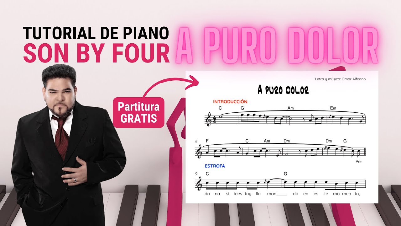 A puro dolor | Son By Four - Piano en casa