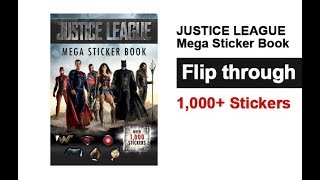 Justice League Sticker Book Flip Through - 1,000+ Stickers
