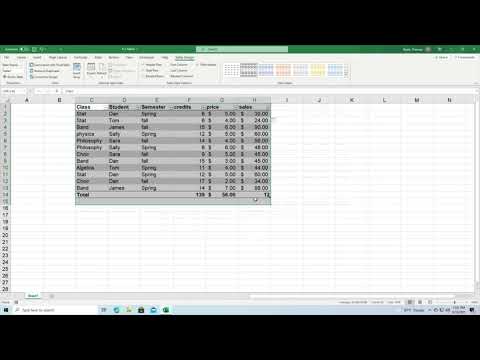 Making Tables in Excel VIDEO | educational research techniques