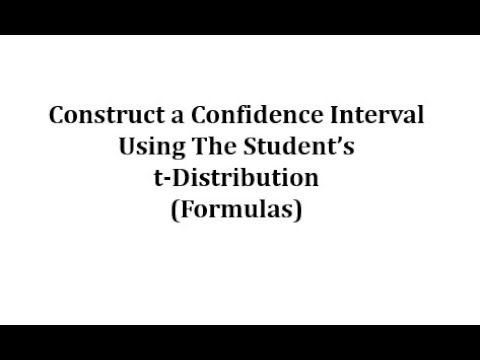 Mean Confidence Intervals Using Student’s t-Distribution (Formula) | Math Help from Arithmetic ...