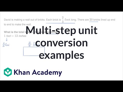 Multi-step unit conversion examples (U.S. Customary) (video) | Khan Academy