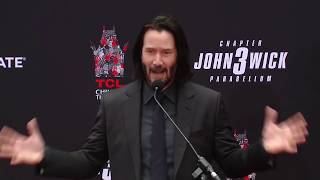 John Wick: Chapter 3 - Parabellum Keanu Reeves Hand and Footprint Ceremony