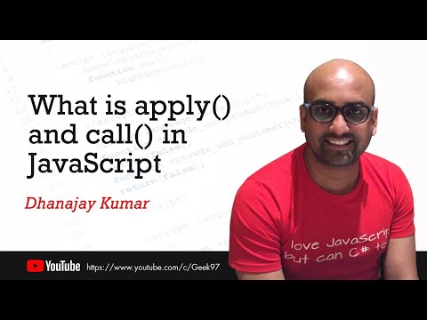 Video – call and apply in JavaScript – Dhananjay Kumar