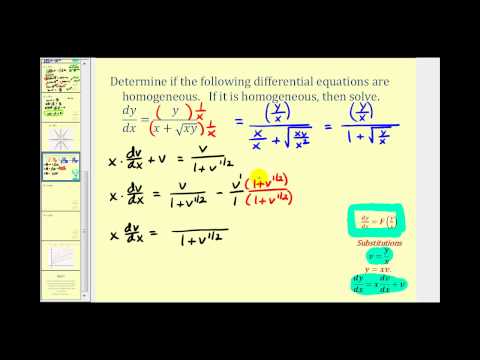 Solve a First-Order Homogeneous Differential Equation – Part 3 | Math Help from Arithmetic ...