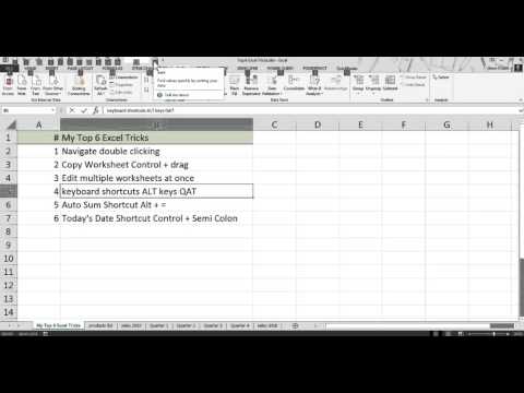 My Top 6 Excel Time Saving Tricks | Steve Chase Docs