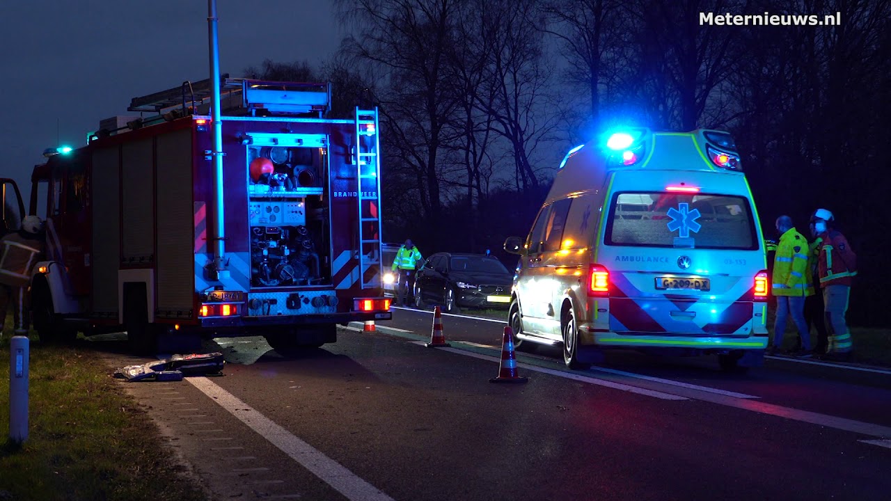 Ernstig ongeval op de N381 bij Hoogersmilde(Video)