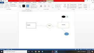 How to make ERD in Microsoft word