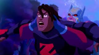 young justice phantoms Orion Vs Lor Zod epic fight