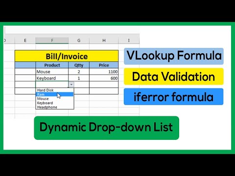 Learn Excel: VLookup, Iferror, Data Validation & Drop-down list – 16 DAG NEWS